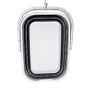 SAMMART 12L (3.1 Gallon) Collapsible Rectangular Handy Basket/Bucket (Set of 2)