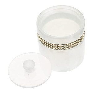 Cabilock Resin Swab Box Toothpick Dispenser Bathroom Canisters Household Cotton Swabs Holder Containers with Lids Office Pen Organizer Home Toothpick Holder Candy Jars with Lids Candy Dish