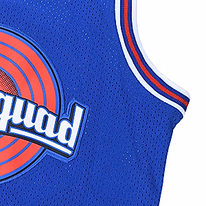 OTHERCRAZY Youth Basketball Jersey #23 Space Movie Jersey for Kids Shirts (Blue, X-Large)