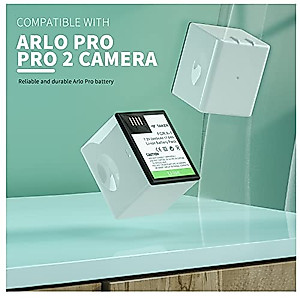 Arlo Pro Battery TAKEN 2-Pack 2440mAh Arlo Batteries with LCD Dual Arlo Battery Charger Camera Rechargeable Battery for Arlo Pro and Pro 2（NOT Compatible with Arlo Ultra 2, Arlo Pro 3）