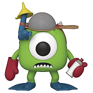 POP Disney Pixar: Monsters Inc. 20th - Mike Wazowski with Mitts Funko Vinyl Figure (Bundled with Compatible Box Protector Case)
