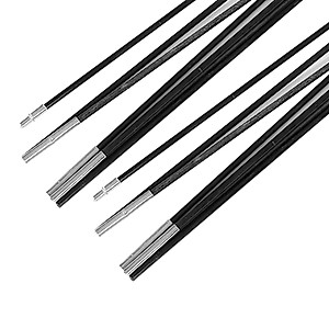 Tihebeyan Tent Pole, Fiberglass Adjustable Replacement Poles Rods Awning Frames Kit