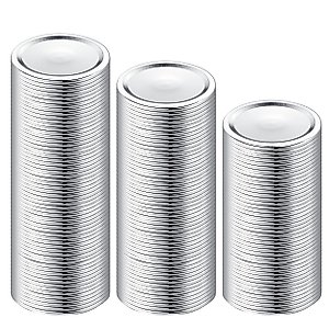 Canning Lids for Ball, Kerr Jars - Split-Type Metal Mason Jar Lids for Canning - Food Grade Material, 100% Fit & Airtight for Wide Mouth Jars (86mm Wide Mouth（100 Pcs）)