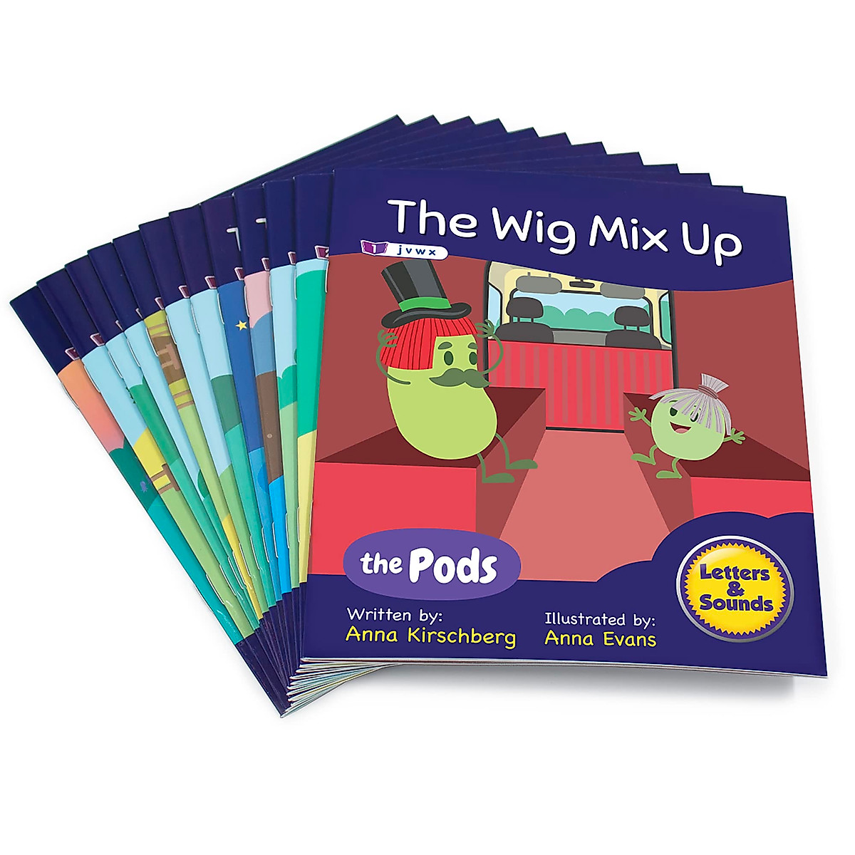 Junior Learning Decodable Readers The Pods – Phase 3 Phonics: The Science of Reading, Easy decodable Texts, Beginning Readers, with 12 Books, for Ages 5+, Grade K