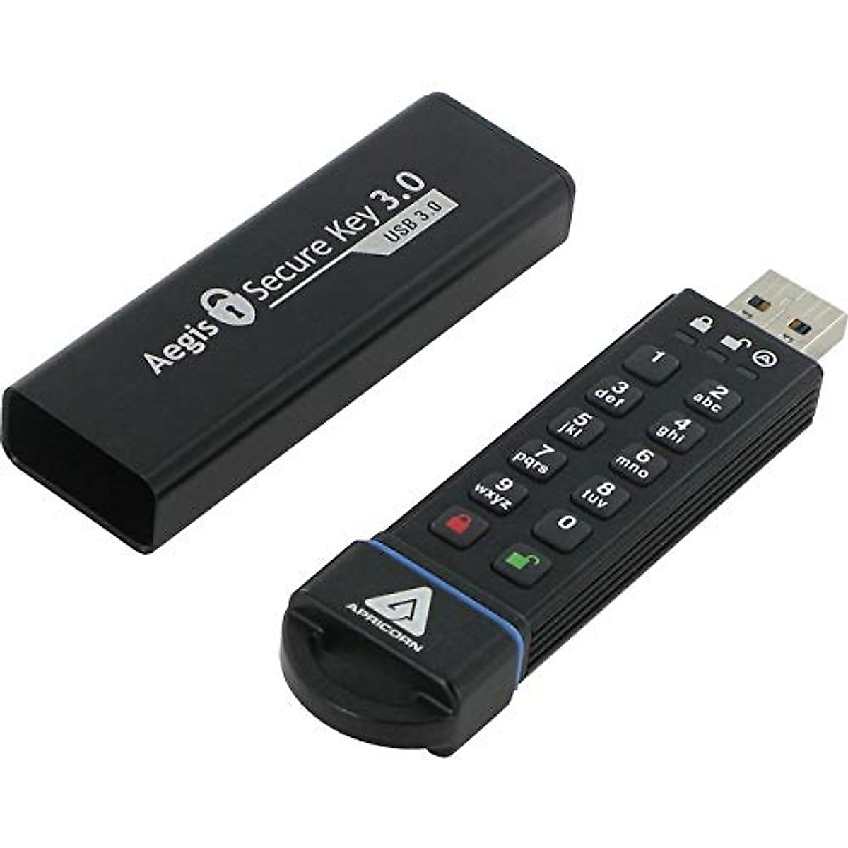 Apricorn Aegis Secure Key 3.0 ASK3-60GB Flash Drive - USB 3.0 - 60GB