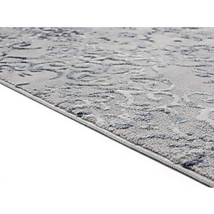 United Weavers Cascades Marblemount Blue Classic Accent Rug 1'11" x 3'