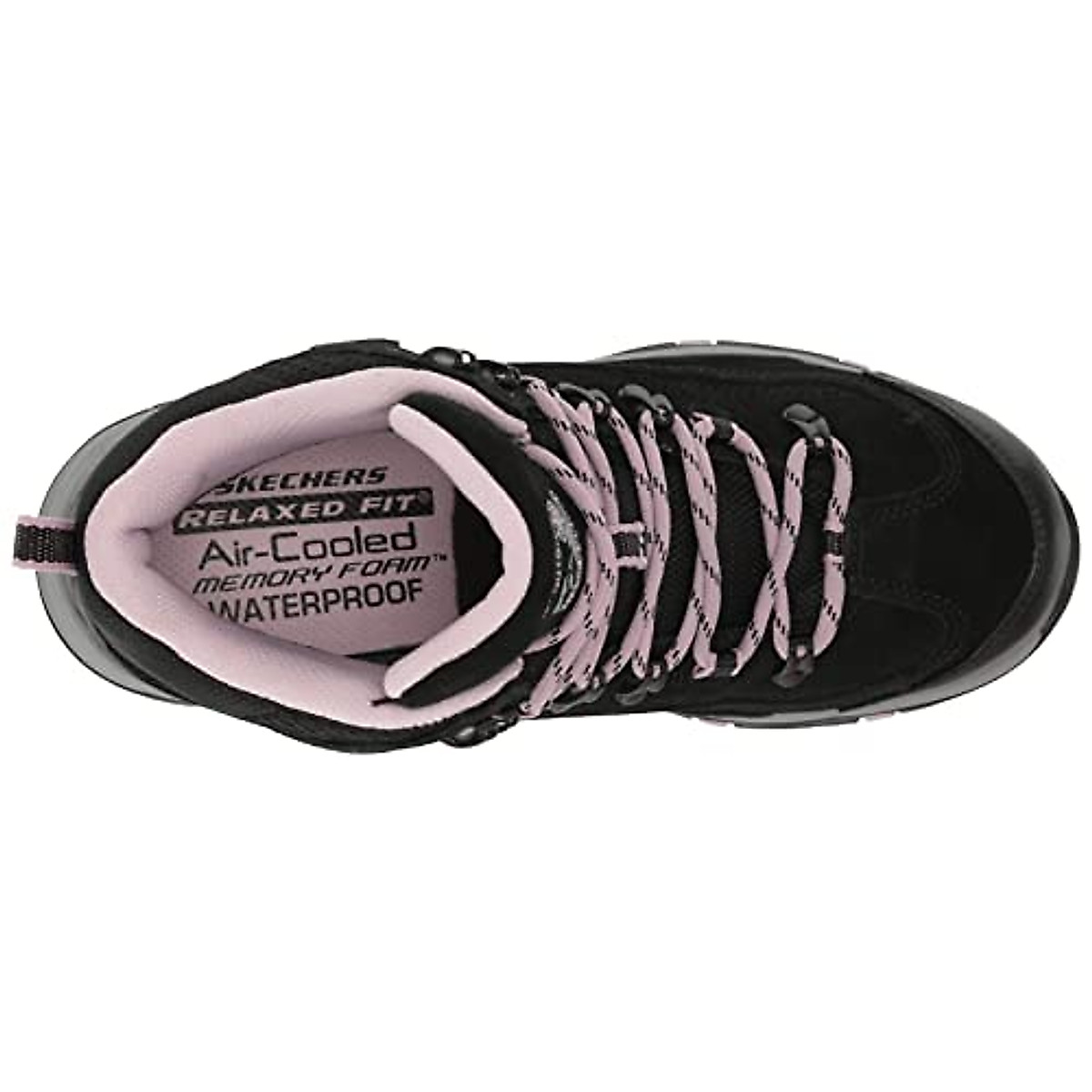 Skechers Sport Women's Women's Trego-Alpine Trail Hiking Shoe, BKLV=Black/Lavendar, 8