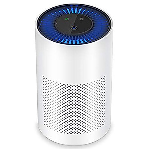 WSTA Portable Small Hepa Air Purifiers for Home,Bedroom,Office-White,W080C