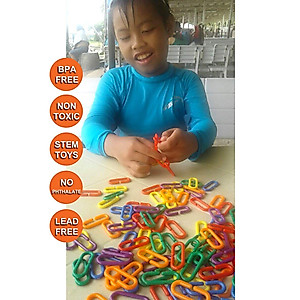 Skoolzy Preschool Lacing Beads for Kids - Linking Math Manipulatives Learning Toys