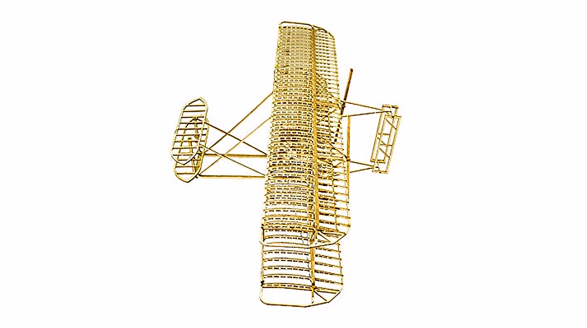 Wright Brothers Flyer Balsa Wood Airplane Model Kit DIY
