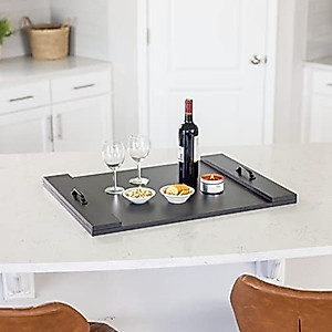 RELODECOR Noodle Board Stove Covers with Handles, Durable Extra Thick Laminate Wood Handmade Cookware, Counter Space Top Covers for Electric Stoves & Sink Farmhouse Rustic Decorative Tray for Kitchen