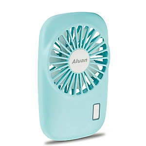 Aluan Handheld Fan Mini Fan Powerful Small Personal Portable Fan Speed Adjustable USB Rechargeable Eyelash Fan for Kids Girls Woman Man Home Office Outdoor Travel