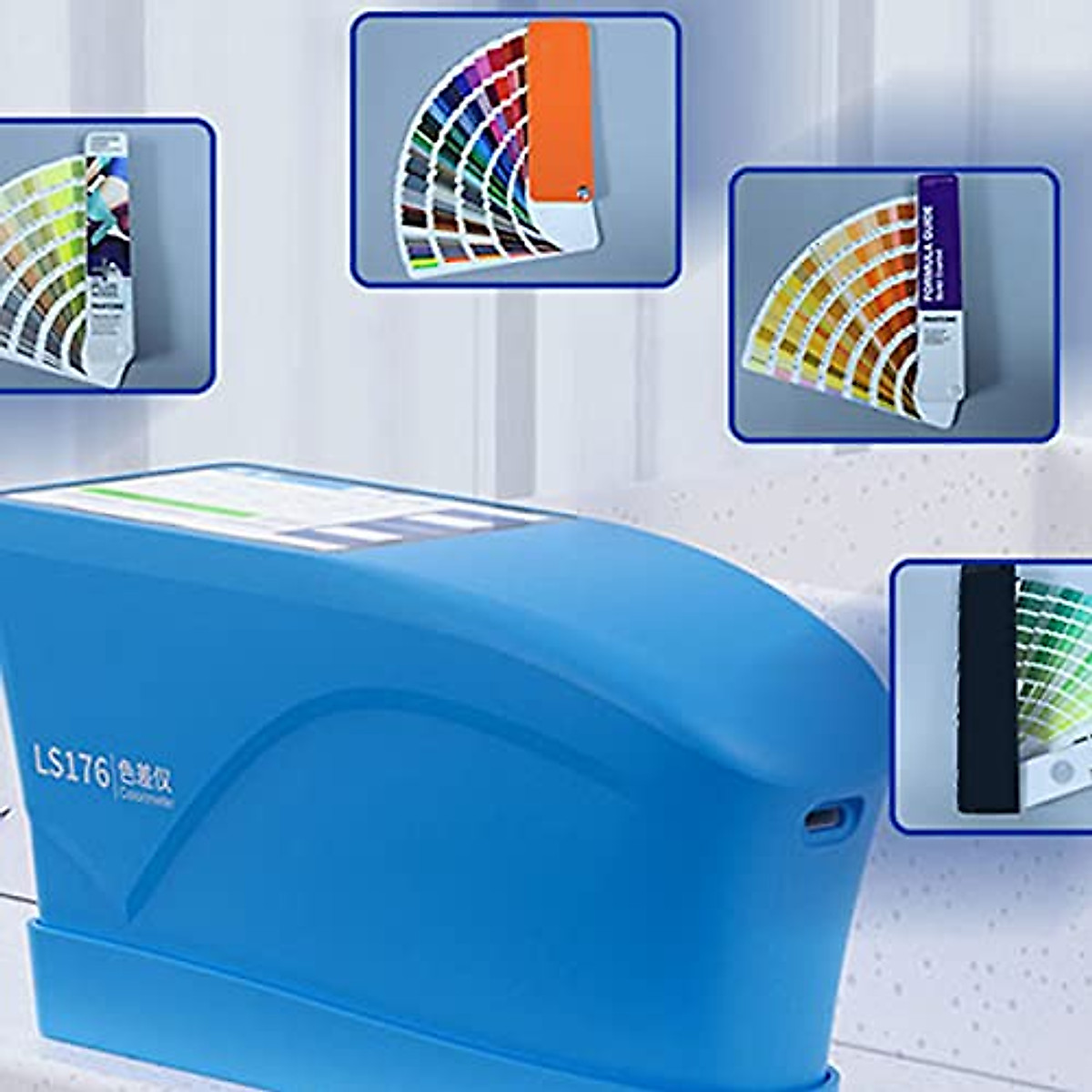 Color Difference Tester, 3.5in Touch Screen Rechargeable Battery ABS Digital Precise Colorimeter Portable for Automotive Paint