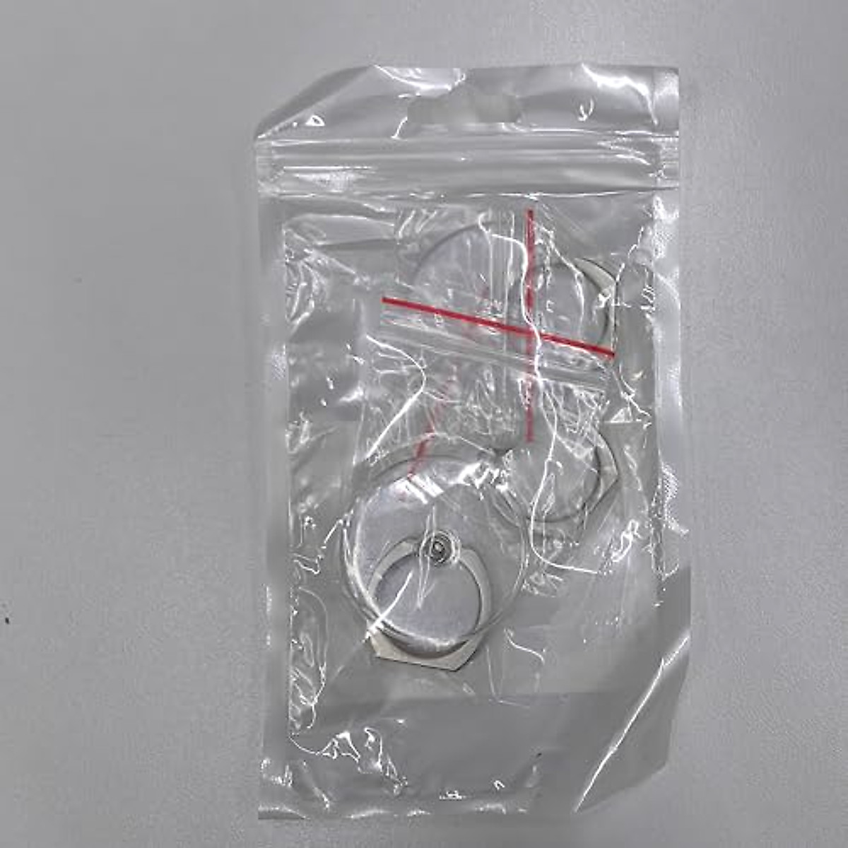 VOVIGGOL Cell Phone Ring Holder Stand 5 Pack，Transparent Phone Ring Holder Finger Kickstand 360° Degree Rotation Clear Phone Ring Grip Compatible iPhone Cellphone Phone Case(Square)