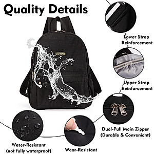 AOTIAN Small Lightweight Nylon Casual Travel Hiking Bag Daypack Backpack for Girls and Women Blue