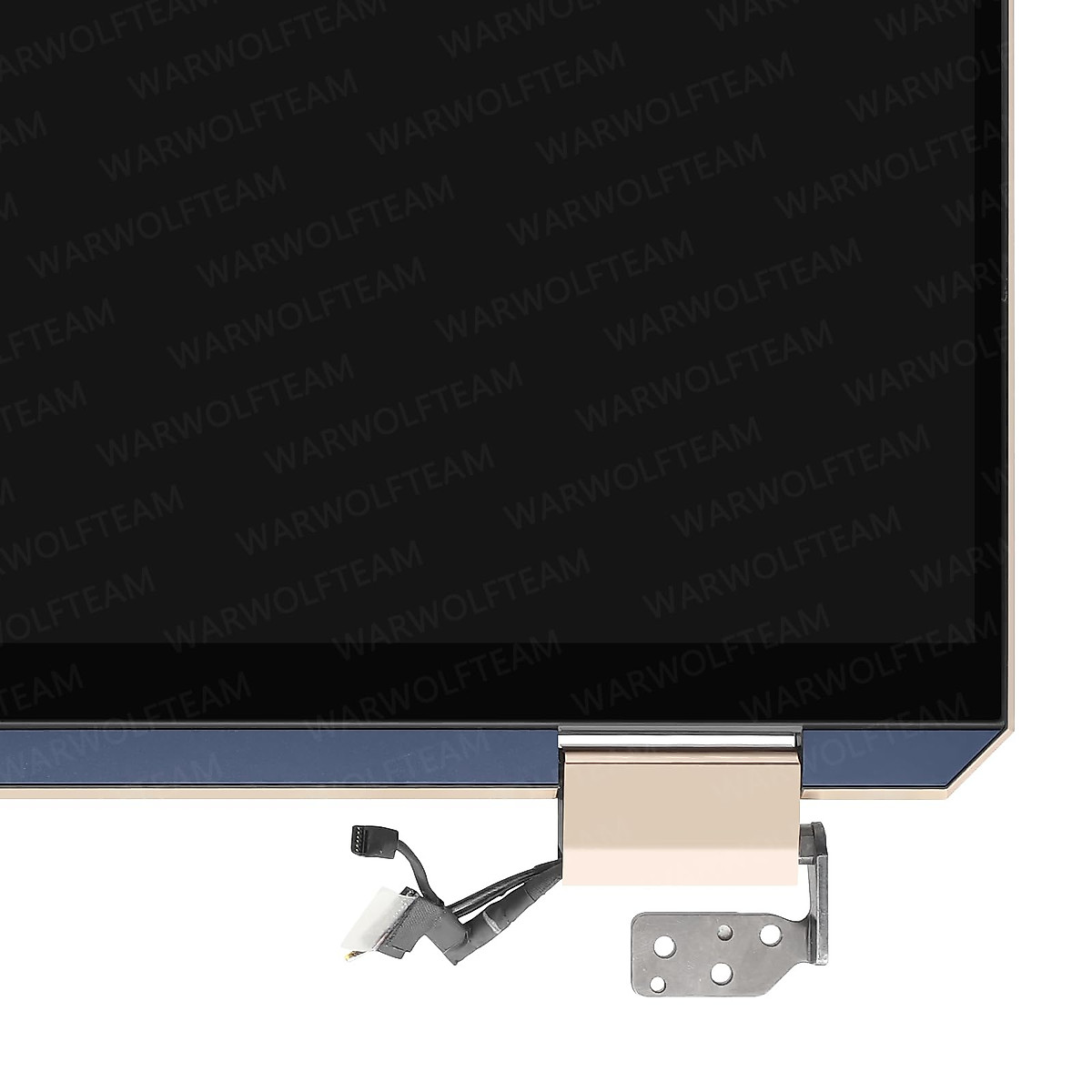 WARWOLFTEAM Replacement Whole Hinge-up Assembly For HP Spectre X360 15-EB0073TX 15-EB0081NR 15-EB0083NR 15-EB1043DX LCD Touch Screen Digitizer Assembly UHD 15.6in L97636-001 (OLED Cable Version, Blue)