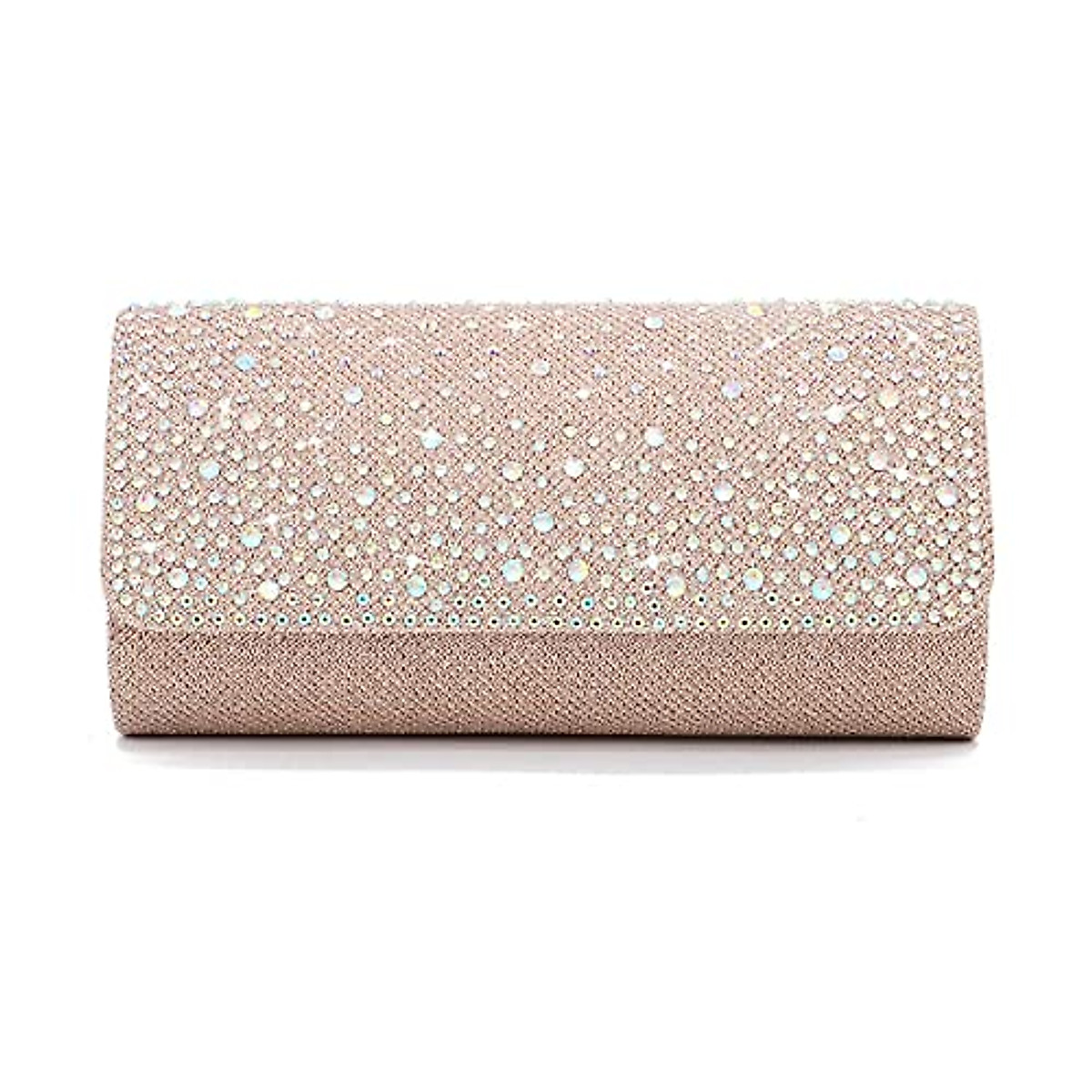 Vnewoka Women'S Hot Diamond Dinner Bag Clutch Bag With Diamond Small Bag With Dress Elegant (Champagne)