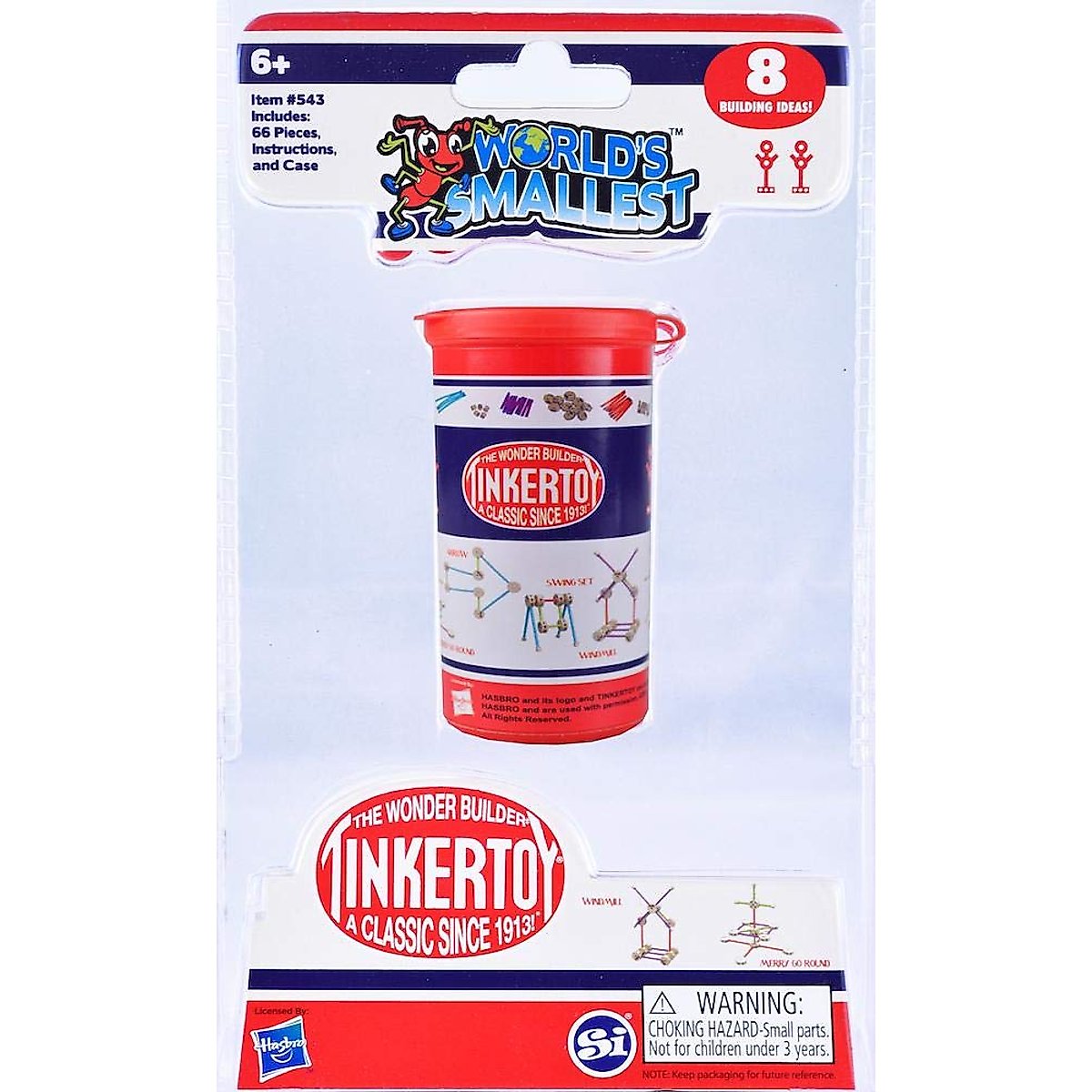 Worlds Smallest World's Smallest Tinker Toys, Multicolor, Model:543