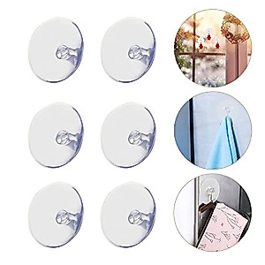 Cabilock 50Pcs 30mm Clear Powerful Suction Cup Sucker Pads Without Hooks PVC Reusable Sucker Pads Wall Hanger