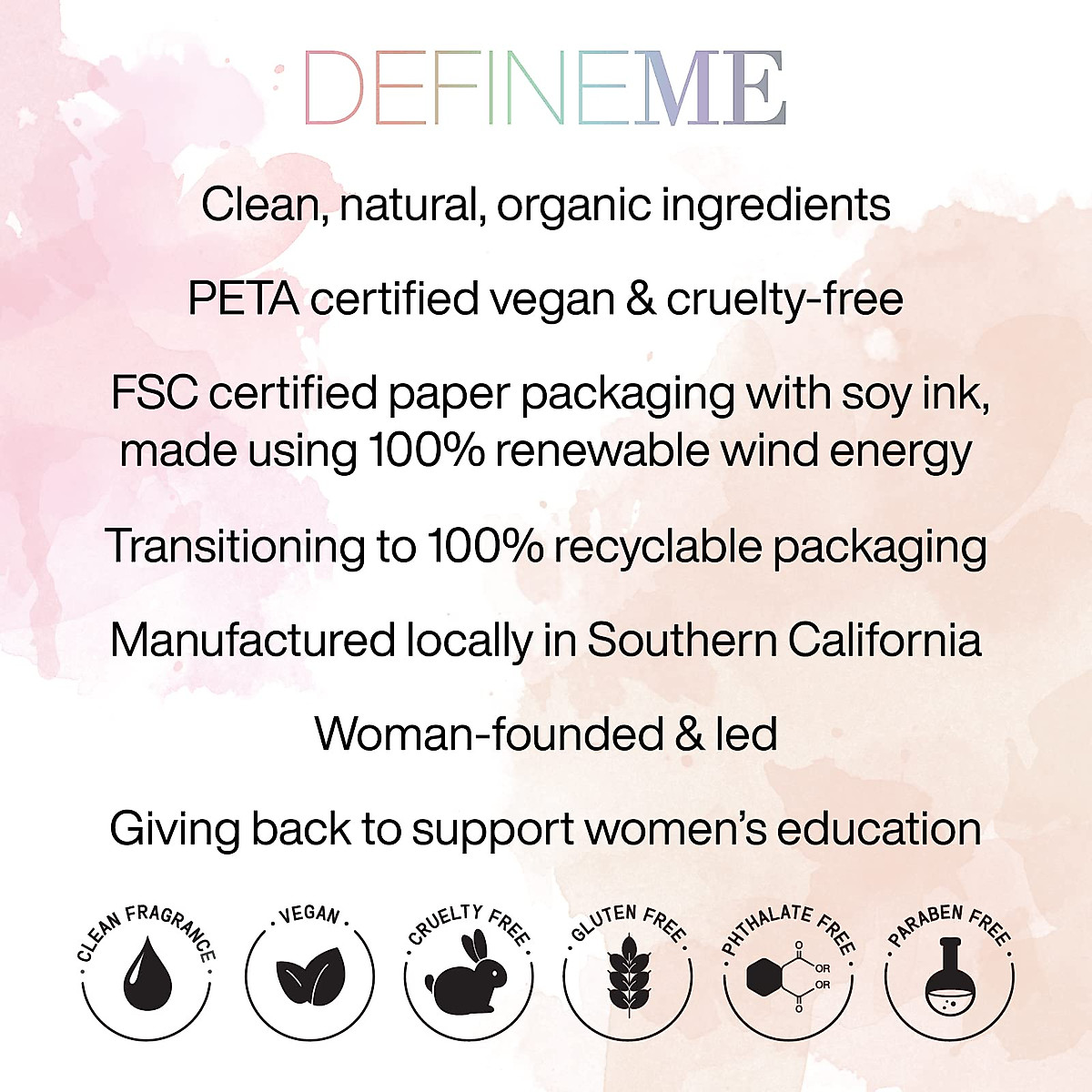 DefineMe Natural Perfume Mist, Payton, 0.3 FL OZ, Travel Size, Purse Spray