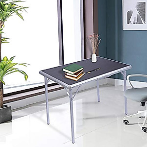 REDCAMP Aluminum Folding Table for Camping, Lightweight Portable Picnic Table with Collapsible Legs and Handle, Great for Outdoor Indoor, Gray 3ft