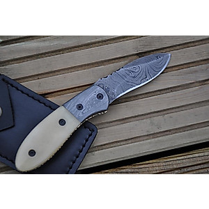 Perkin Knives - Handmade Damascus Pocket Knife - Beautiful Folding Knife