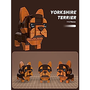 Apostrophe Games Dogs & Friends Building Block Sets - 6 Animals to Build, 661 Pieces - Corgi, Husky, Pug, Shiba Inu, Yorkshire Terrier, Squirrel