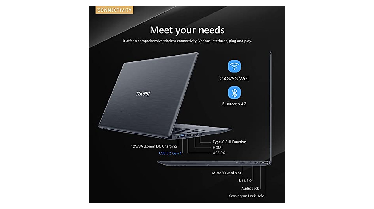 Tulasi 14 inch Windows 11 Laptop | N5095, 12GB RAM, 256GB SSD