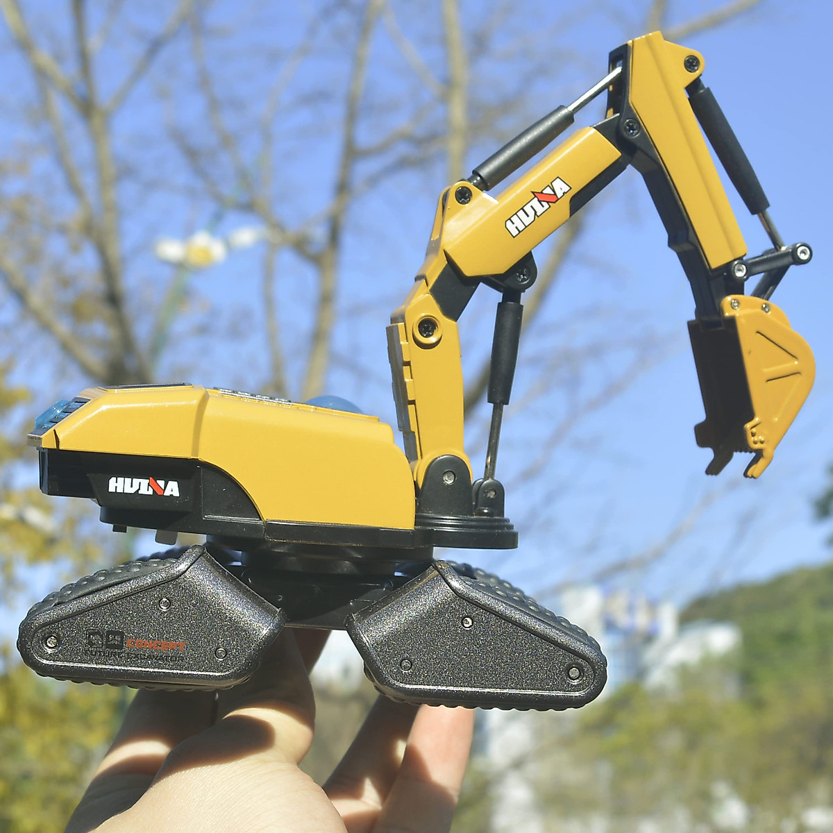 Ailejia Excavator Toy Vehicle Construction Toys, Engineering 1/50 Scale Concept Hydraulic Excavator Toys for Boys (Concept Excavator)