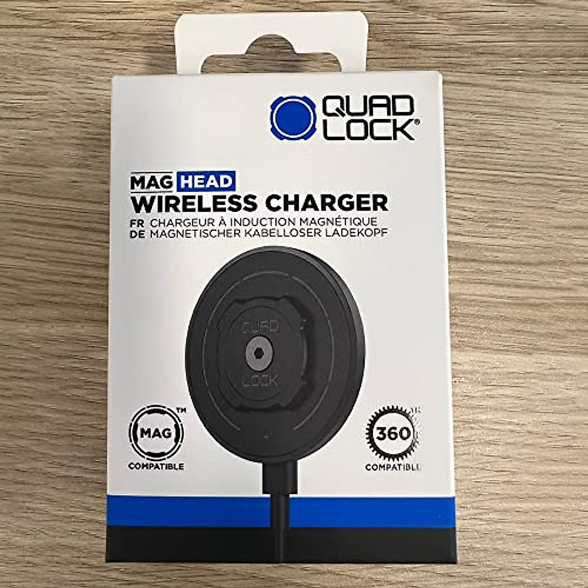 Quad Lock MAG Wireless Charging Head for Car and Desk Mounts and Quad Lock 360