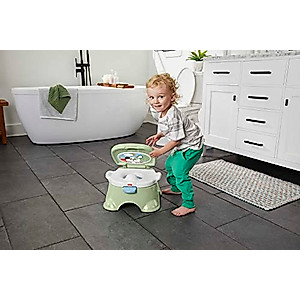 Fisher-Price Toddler Toilet 3-In-1 Puppy Perfection Potty Training Seat And Step Stool With Removable Ring