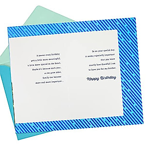 Hallmark Birthday Card for Brother (So Thankful)