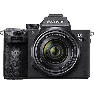 Camera Bundle for Sony a7 III Full-Frame Mirrorless Camera with FE 28-70mm f/3.5-5.6 OSS Lens and Accessories (128GB, Flash, Photo/Video Editing Software and More)