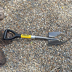 Stanley Garden BDS7148T Mini D-Handle Round Point Shovel, Yellow