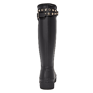 Hunter Women's Original Tall Rain Boot, Black, 10 M