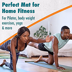 Maximo Fitness Yoga Mat - Multipurpose 72" x 24" x 0.5"(Standard) Exercise Mat for Men, Women and Kids, Ideal Non Slip Workout Mats for Yoga, Pilates, Gym Exercise with Carrying Strap