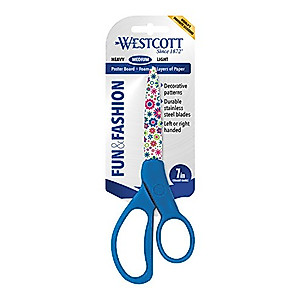 Westcott 7" Fun/Fashion Student Scissors, standart, Assorted