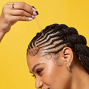 Aunt Jackie's Elixir Essentials Hair & Scalp Oil, Collagen, Tea Tree Oil & Eucalyptus, Thickens & Supports Hair Growth, 2 oz