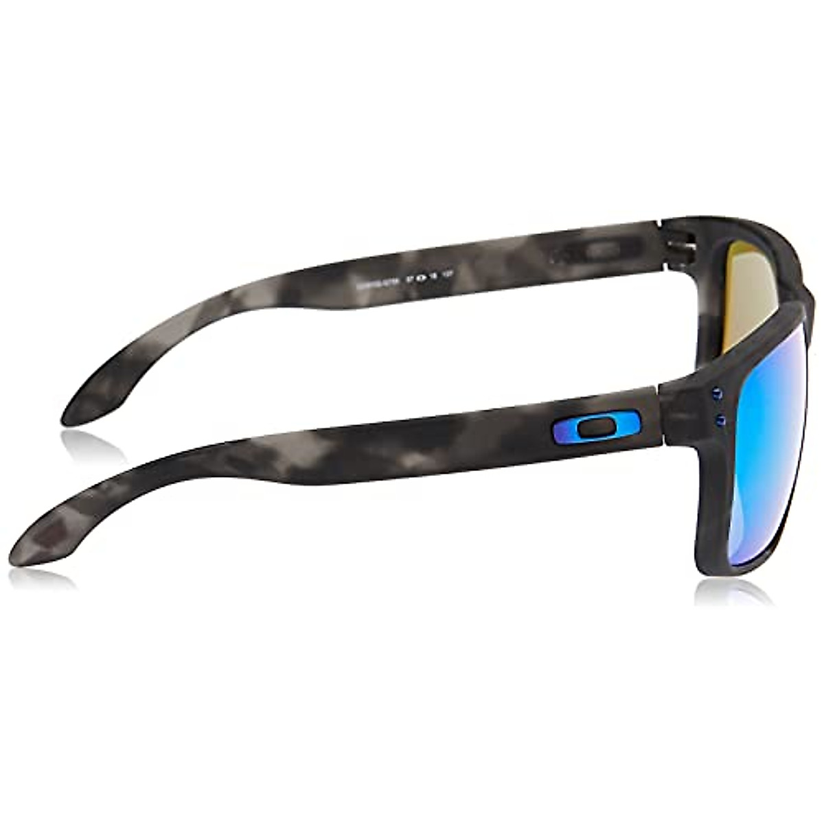 Oakley Men's OO9102 Holbrook Square Sunglasses, Matte Black Tortoise/Prizm Sapphire Iridium Polarized, 57 mm