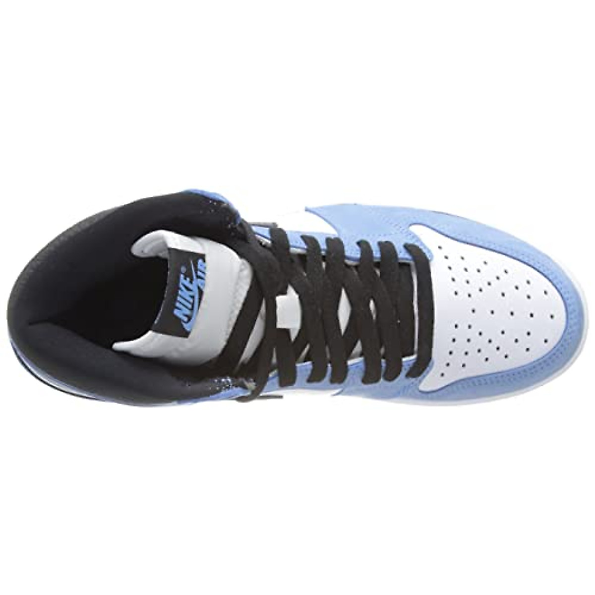 Nike Men's Air Jordan 1 Mid Shoes, White/University Blue-black, 9