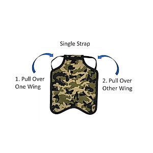 Hen Saver Poultry health equipment Single Strap Hen Apron Chicken Saddle, Khaki, Large US