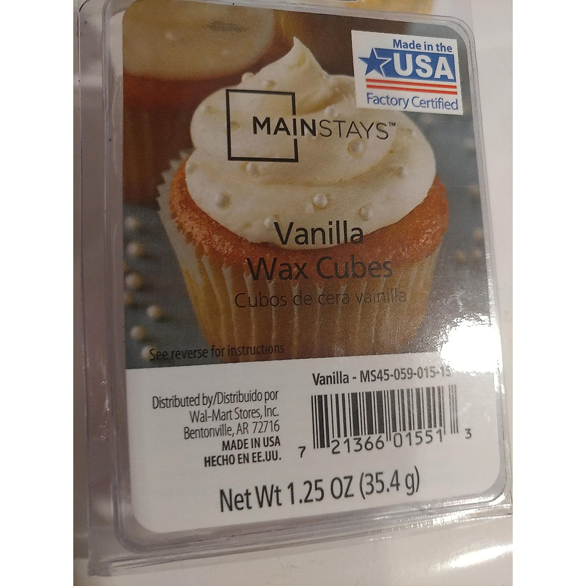 Vanilla Incense Wax 12 Cubes , 2 full packs. Wonderful, best vanilla scent smells like fresh baked vanilla cupcakes