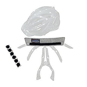 Sweat Buster Skinny Bike Helmet Sweatband. Stops Dripping Sweat. Premium Comfort, Simple Helmet Integration & Quick Removal for Washing. All Cycling Helmets (Light Gray, Single)