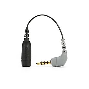Rode SC4 3.5mm TRS to TRRS Microphone Cable Adaptor, 3 Inches