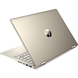 HP 2023 Pavilion 2-in-1 14" FHD Touch Screen Business Laptop, Intel Quad-Core i5-1135G7 2.4 GHz, 32GB DDR4, 1TB SSD, Fingerprint Reader, 8.5 Hours Battery, Bluetooth,WiFi, Windows 11 Pro, Gold,MarsPC