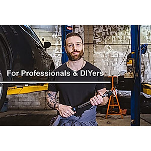 Precisebuilt 3/8" Drive 35-200 in-lb (4.8-23.4 Nm) Dual-Direction Click Professional Torque Wrench