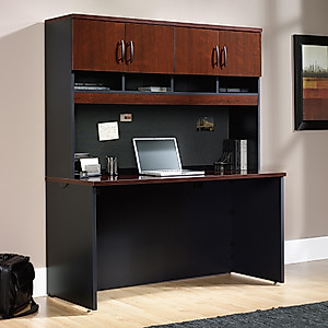 Sauder Via Collection Credenza, Classic Cherry finish