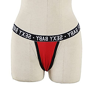 Underwear Women G String Thongs for Women Low Waist Elastic Waistband Regular & Plus Size G-String Panties Breathable Sexy Comfort Panties Sexy Underwear for Women Red