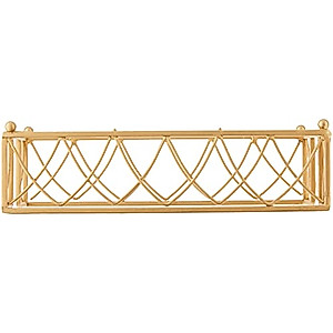 Boston International - BID176 Boston International Arch Design Guest Towel Napkin Holder Caddy, 9 x 5.25-Inches, Matte Gold
