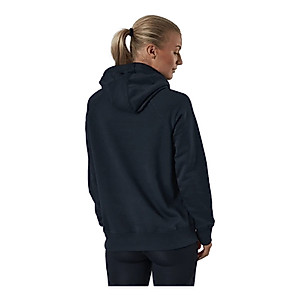 Under Armour Womens Rival Fleece Logo Hoodie , Black (001)/Black , XX-Large
